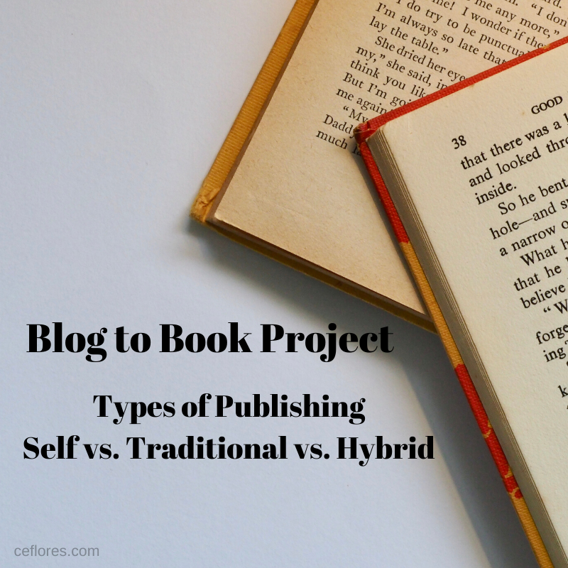 Blog to Book Project — Types of Publishing – C.E. Flores